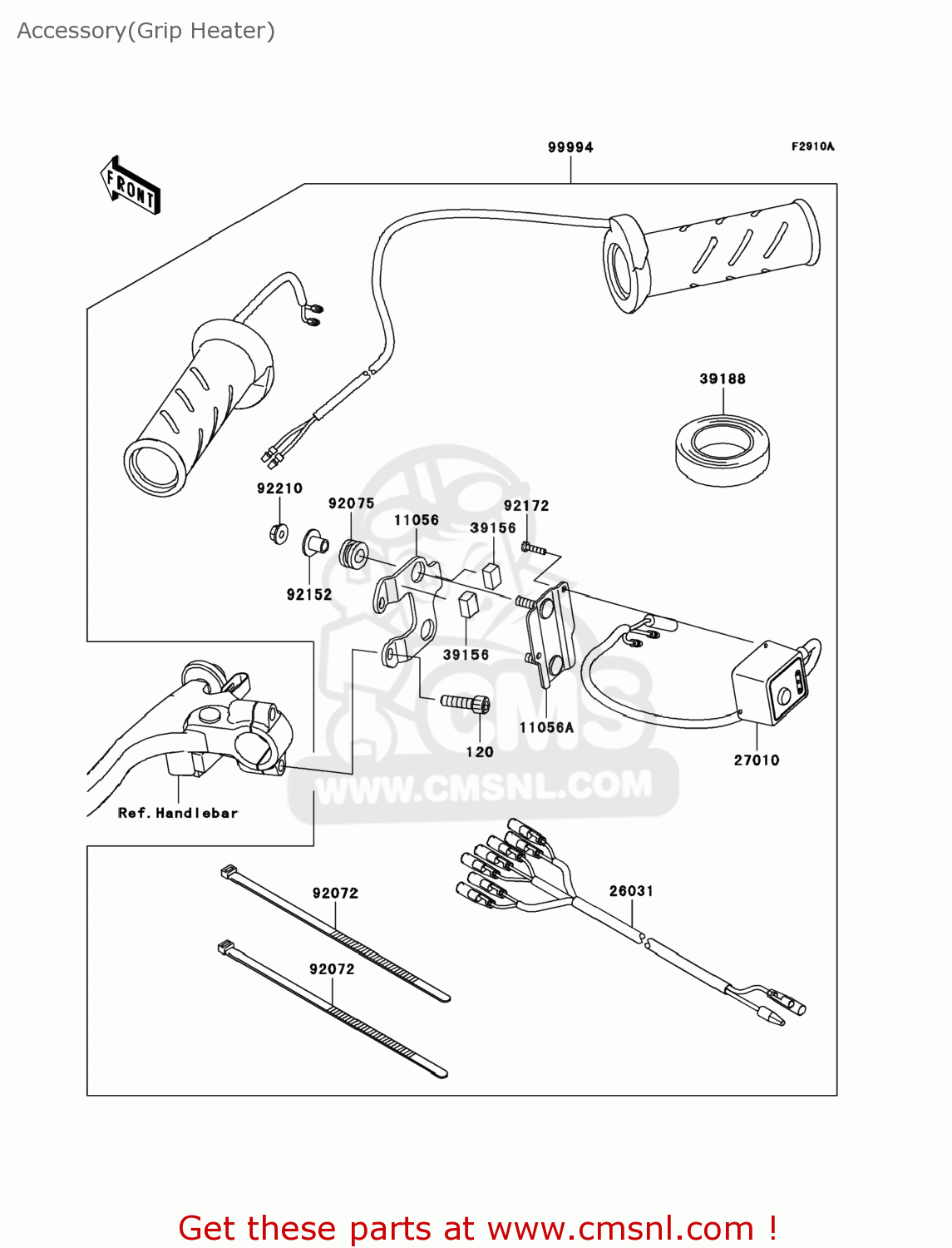 110562700: Bracket Kawasaki - buy the 11056-2700 at CMSNL