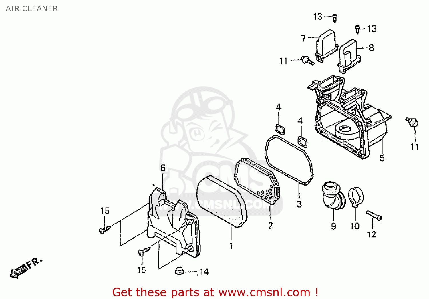 CASE,AIR CLEANER for C100K2 ASTREA INDONESIA - order at CMSNL