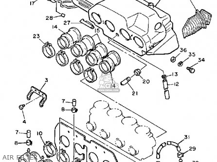 PIPE (L300) for XJ750R SECA 1982 (C) USA - order at CMSNL