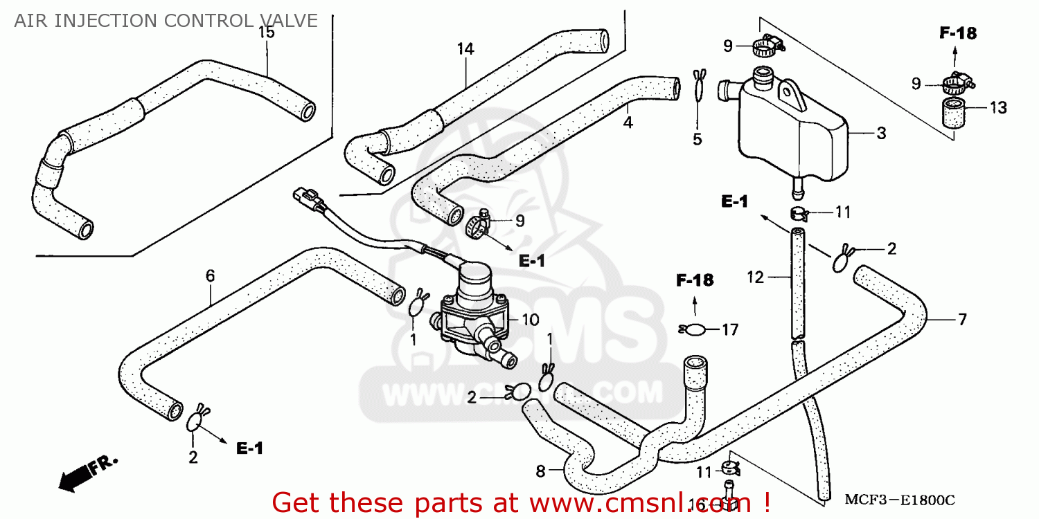18651MCFD30: Tube A,aicv Honda - buy the 18651-MCF-D30 at CMSNL