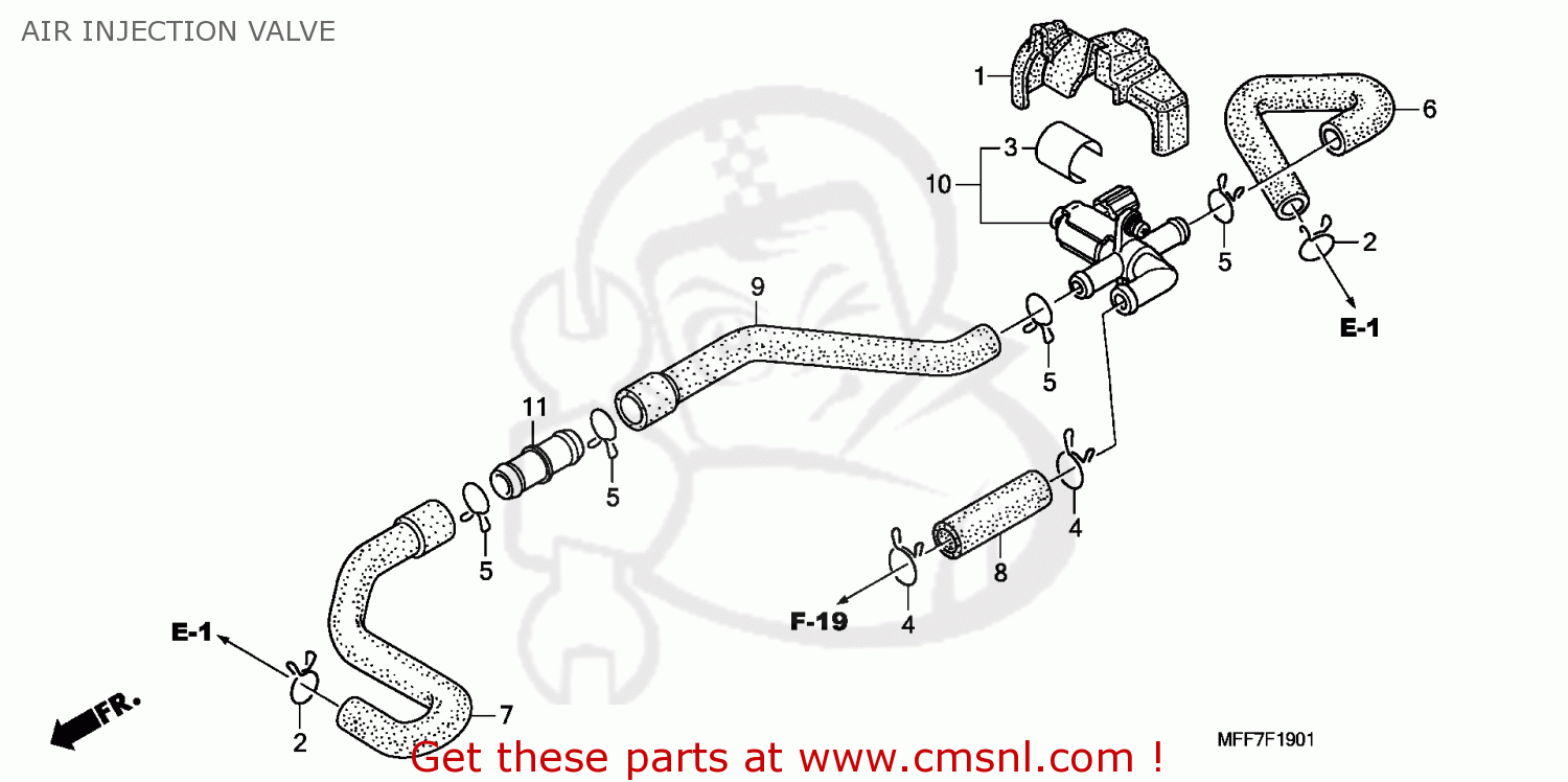18653MFFD00: Tube C,aicv Honda - buy the 18653-MFF-D00 at CMSNL