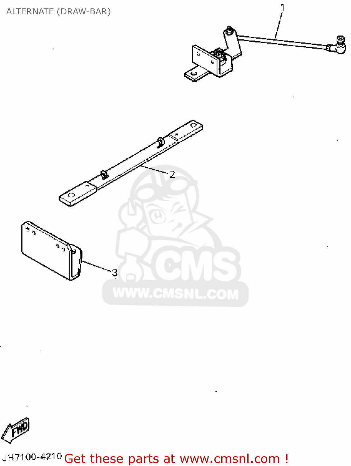ABAJG59910: Draw Bar Assy Yamaha - buy the ABA-JG599-10 at CMSNL