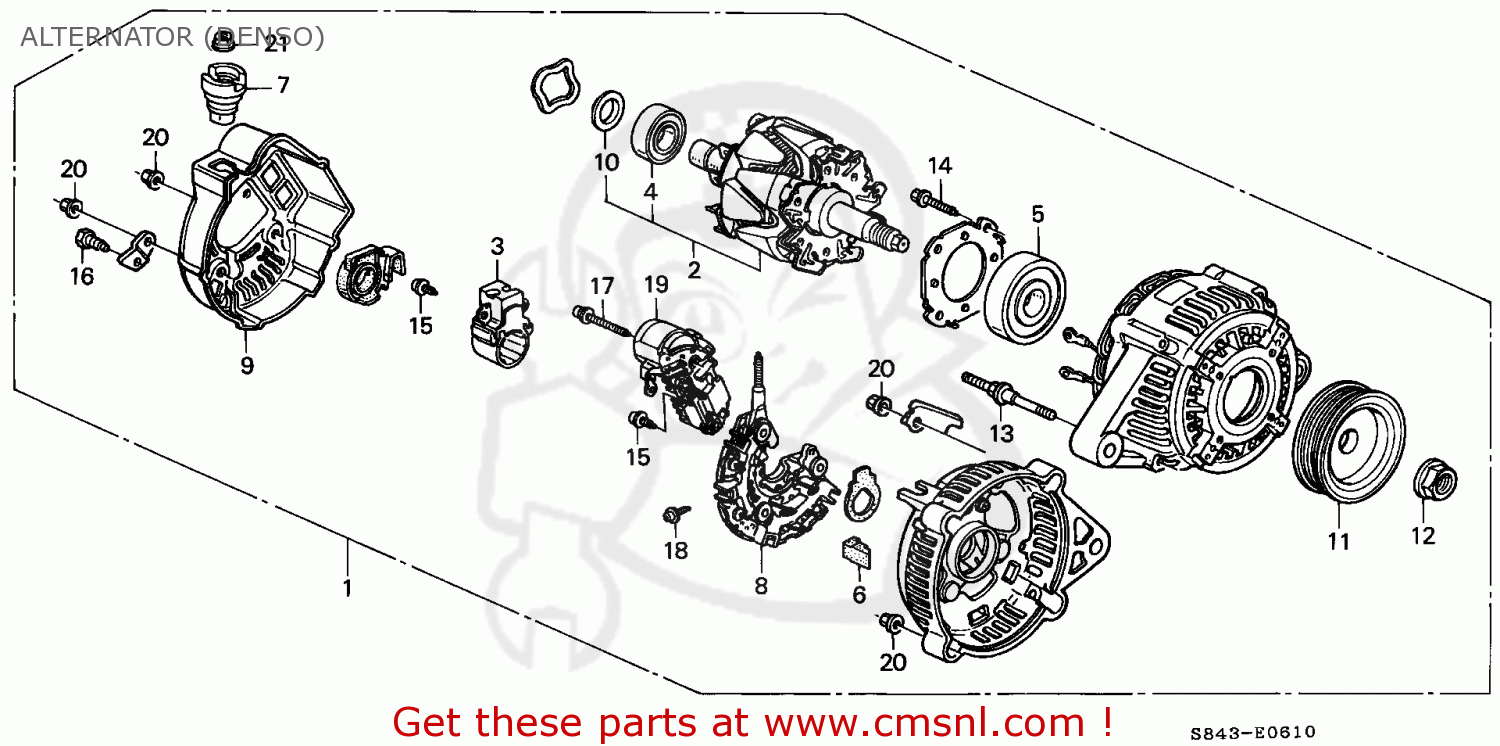 31100PAAA01: Ac Generator Assy Honda - buy the 31100-PAA-A01 at CMSNL