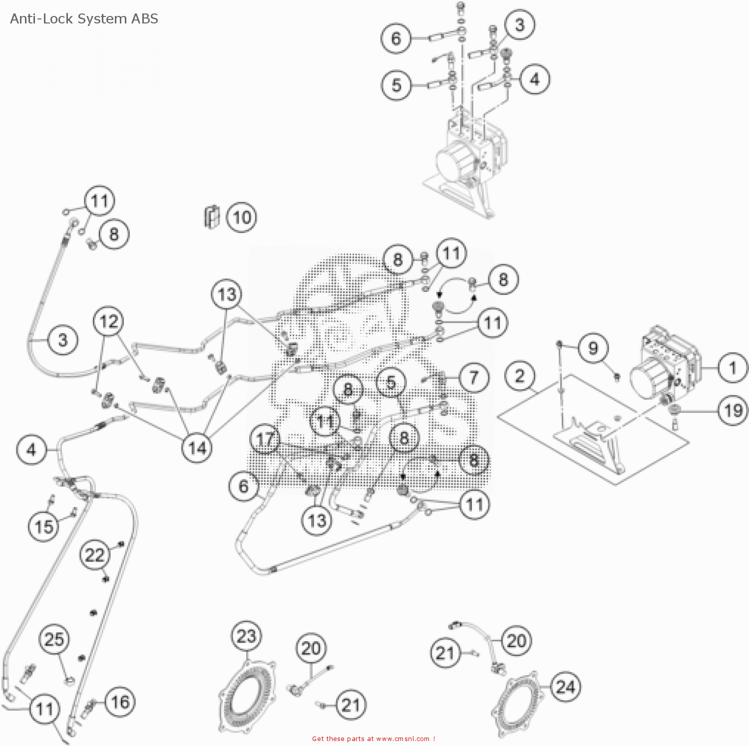 HH COLLAR SCREW M5X20 TX30 for 790 Adventure R CN 2020 - order at CMSNL