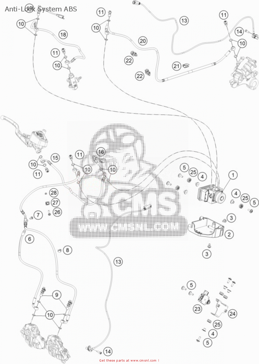 HOLDER ABS MODULE for 790 Adventure, white EU 2020 - order at CMSNL