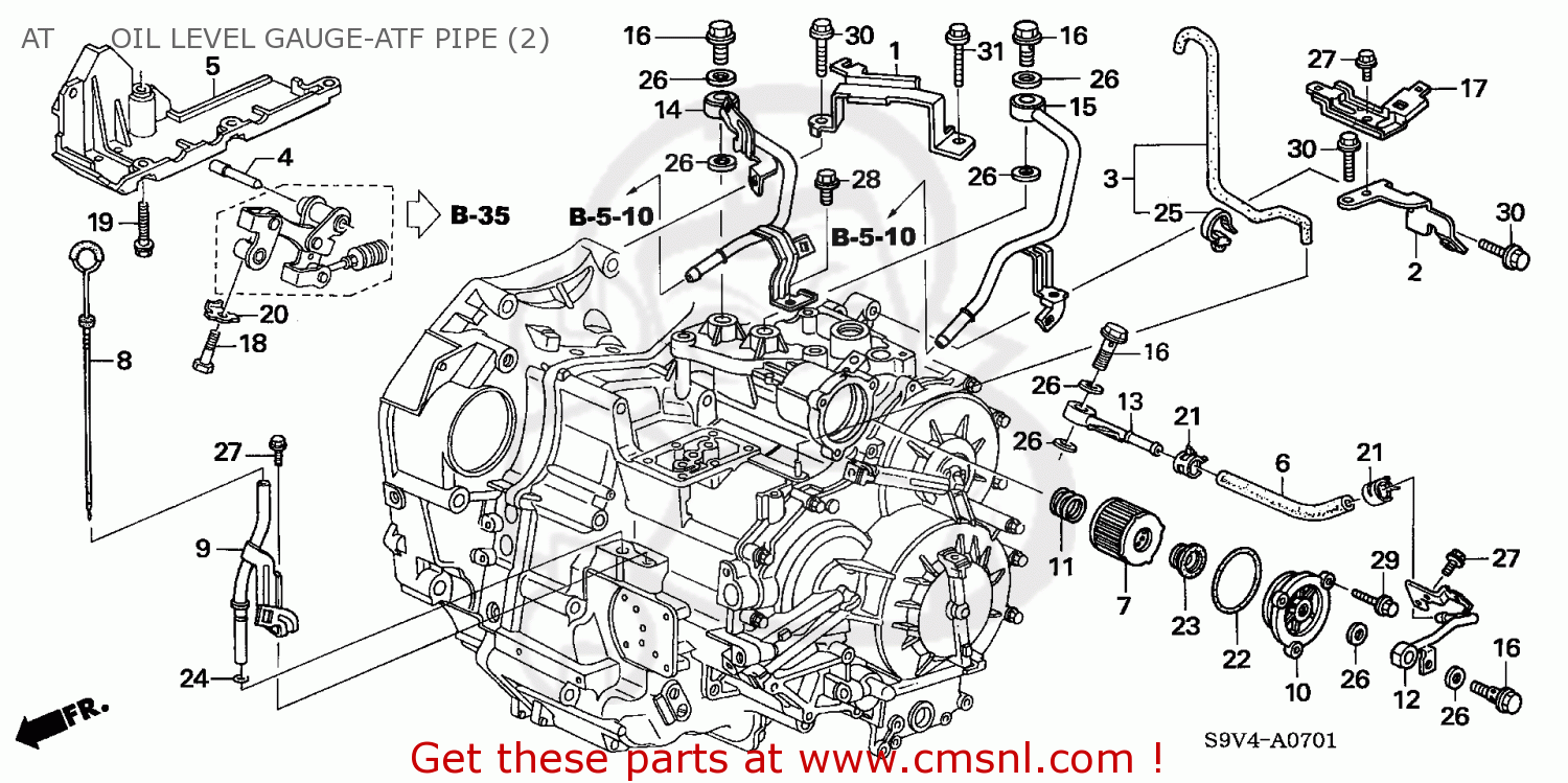 25450RAY003: Element Comp,atf Honda - buy the 25450-RAY-003 at CMSNL