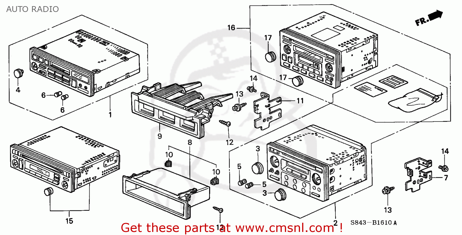 39100S84A01: Tuner Assy Auto R Honda - buy the 39100-S84-A01 at CMSNL