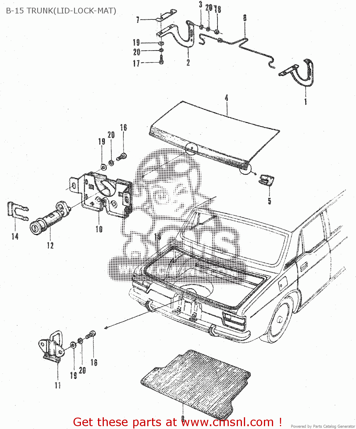 WTHSTP,TRUNK LID for N1300 1969 JDM 99 - order at CMSNL