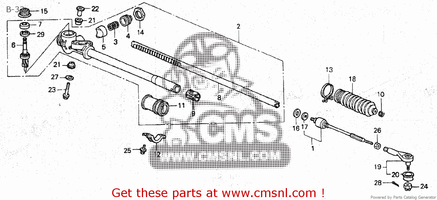 53010SS1000: Set,rack End Comp Honda - buy the 53010-SS1-000 at CMSNL