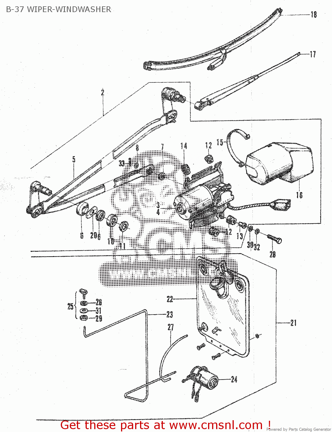 ARM,WIPER for N1300 1969 JDM 99 - order at CMSNL