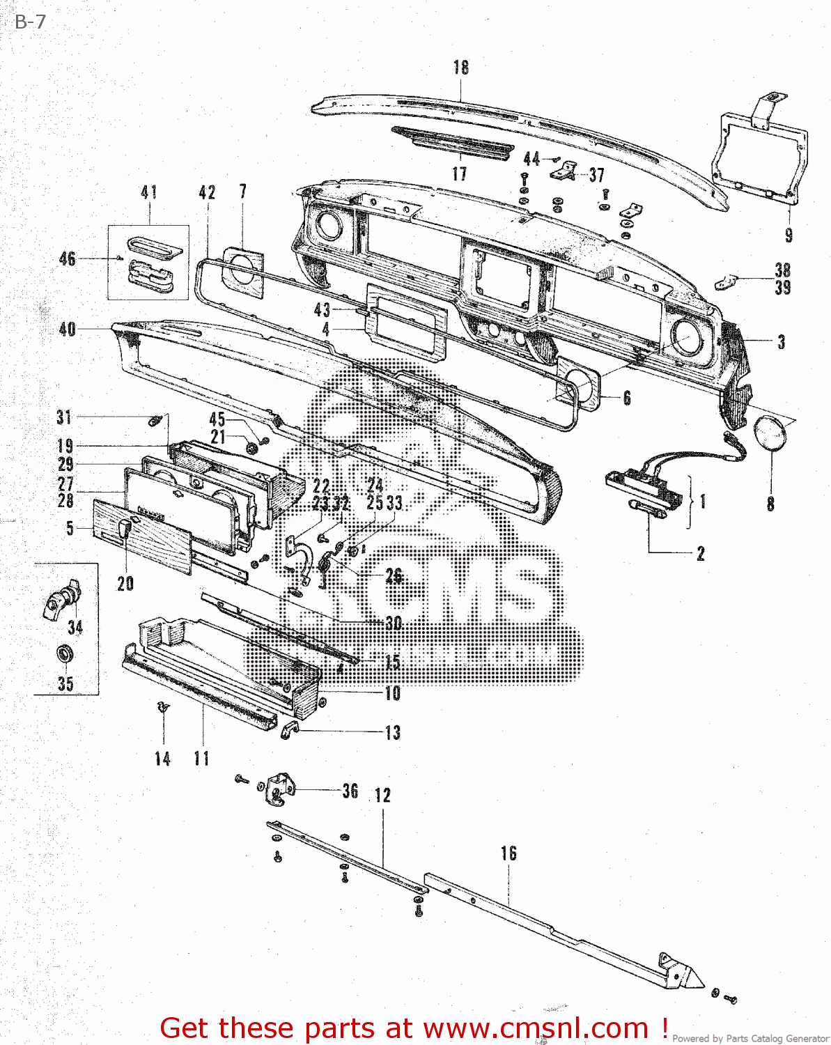 66103579911: Panel,center Face Honda - buy the 66103-579-911 at CMSNL