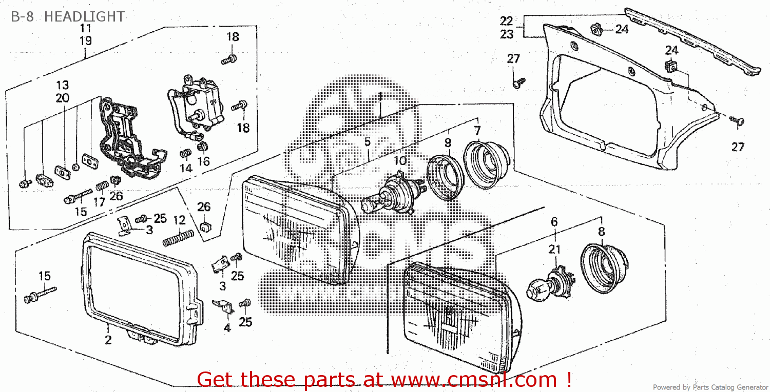 UNIT (ASSY) HEAD for PRELUDE 1991 MT - order at CMSNL