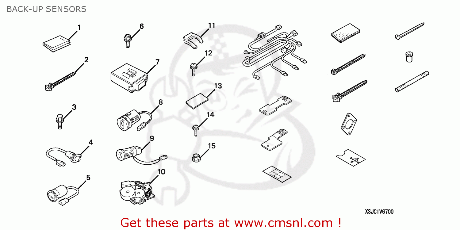 08V67SJC100: Sensor, Back-up Honda - buy the 08V67-SJC-100 at CMSNL