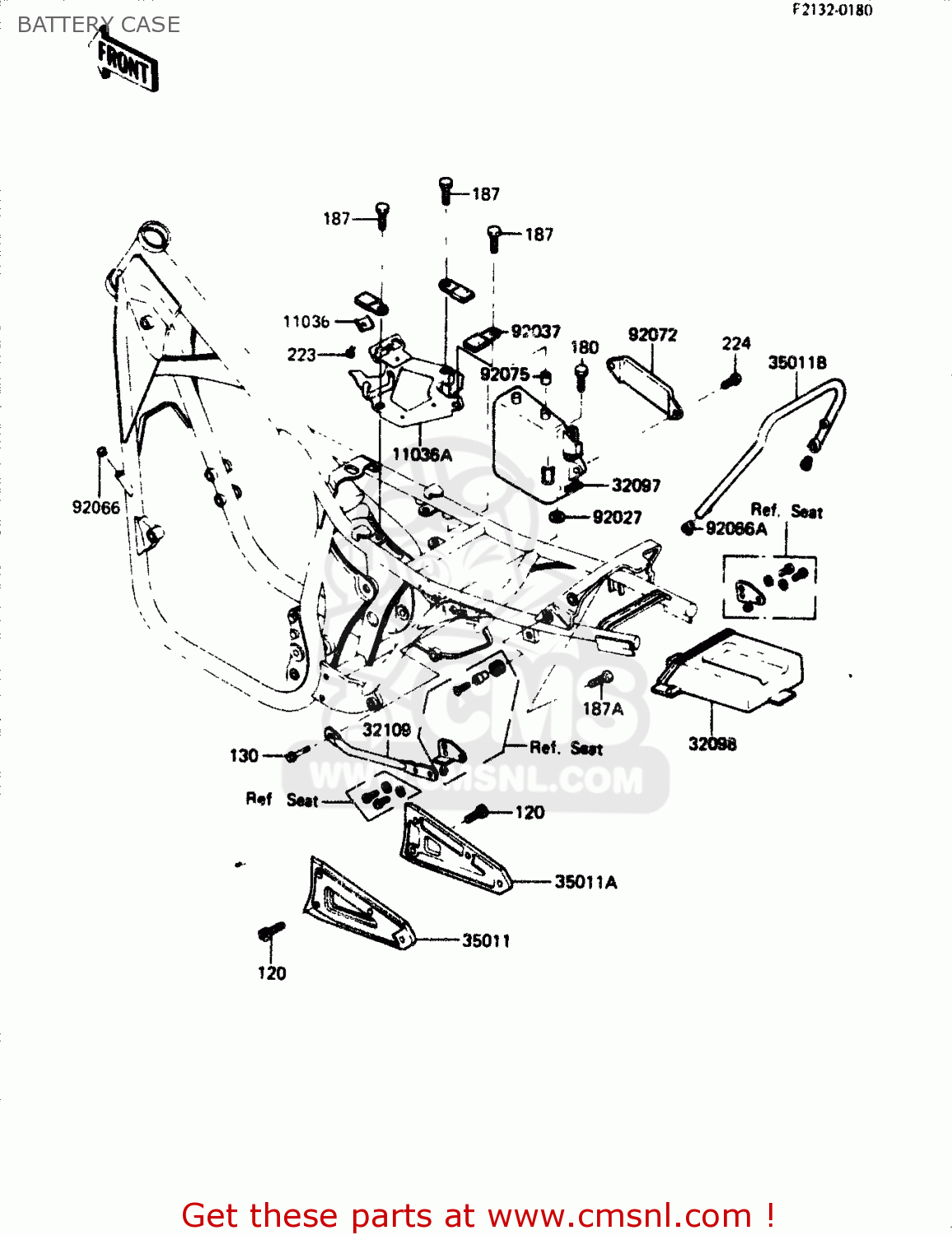 321091033: Grip-frame Kawasaki - buy the 32109-1033 at CMSNL