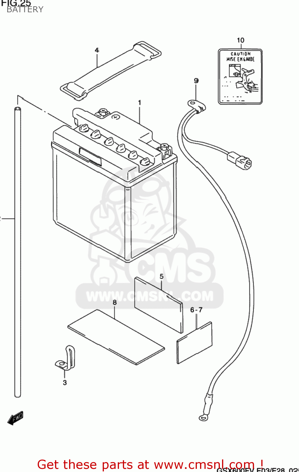 3361004A40: Battery Assembly (12v) Suzuki - buy the 33610-04A40 at CMSNL