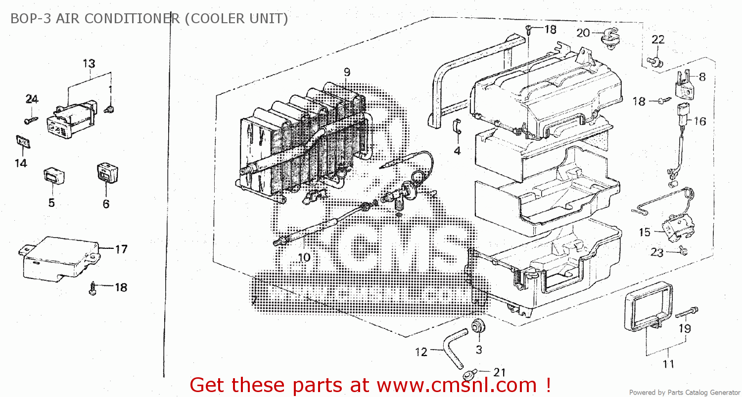 80210SE0003: Evaporator Assy Honda - buy the 80210-SE0-003 at CMSNL