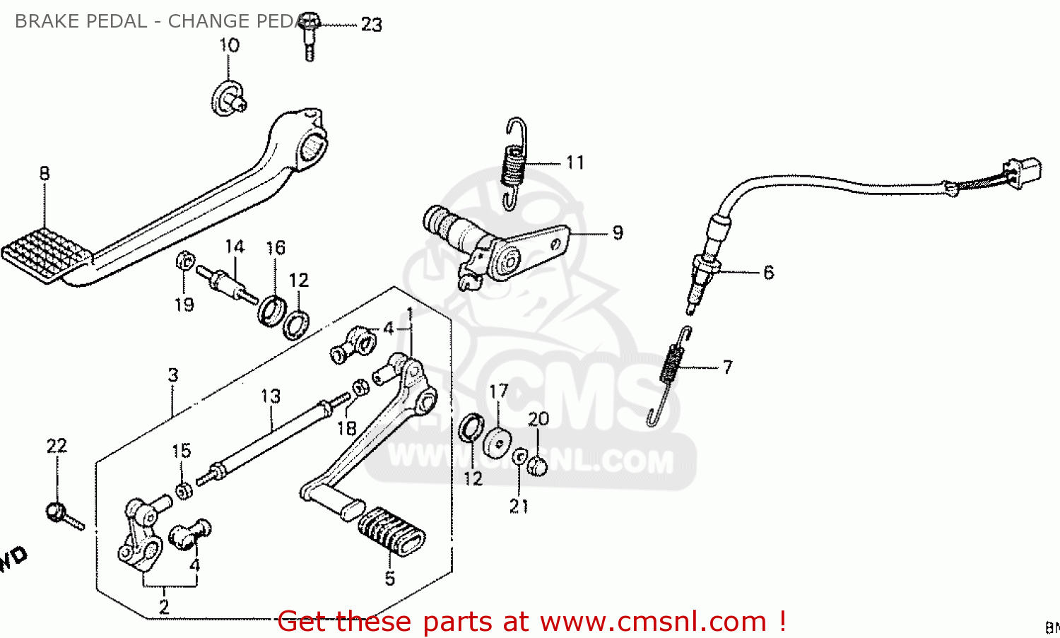 24710MA3000: Arm Comp., Gear Change Honda - buy the 24710-MA3-000 at CMSNL