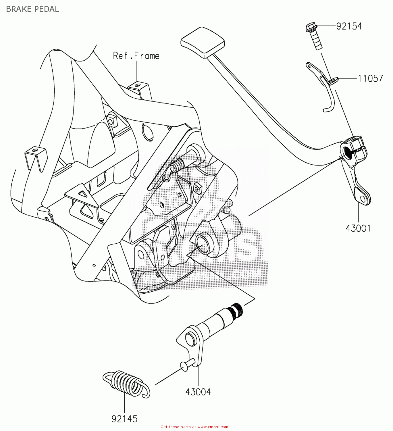 430040006A: Shaft-brake Kawasaki - buy the 43004-0006 at CMSNL