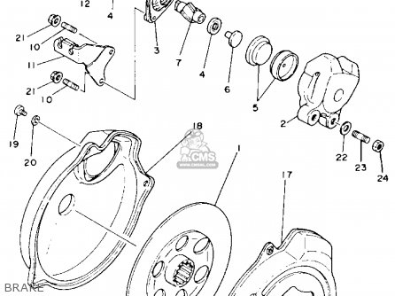 BODY, CALIPER 1 for YFM225S 1986 - order at CMSNL