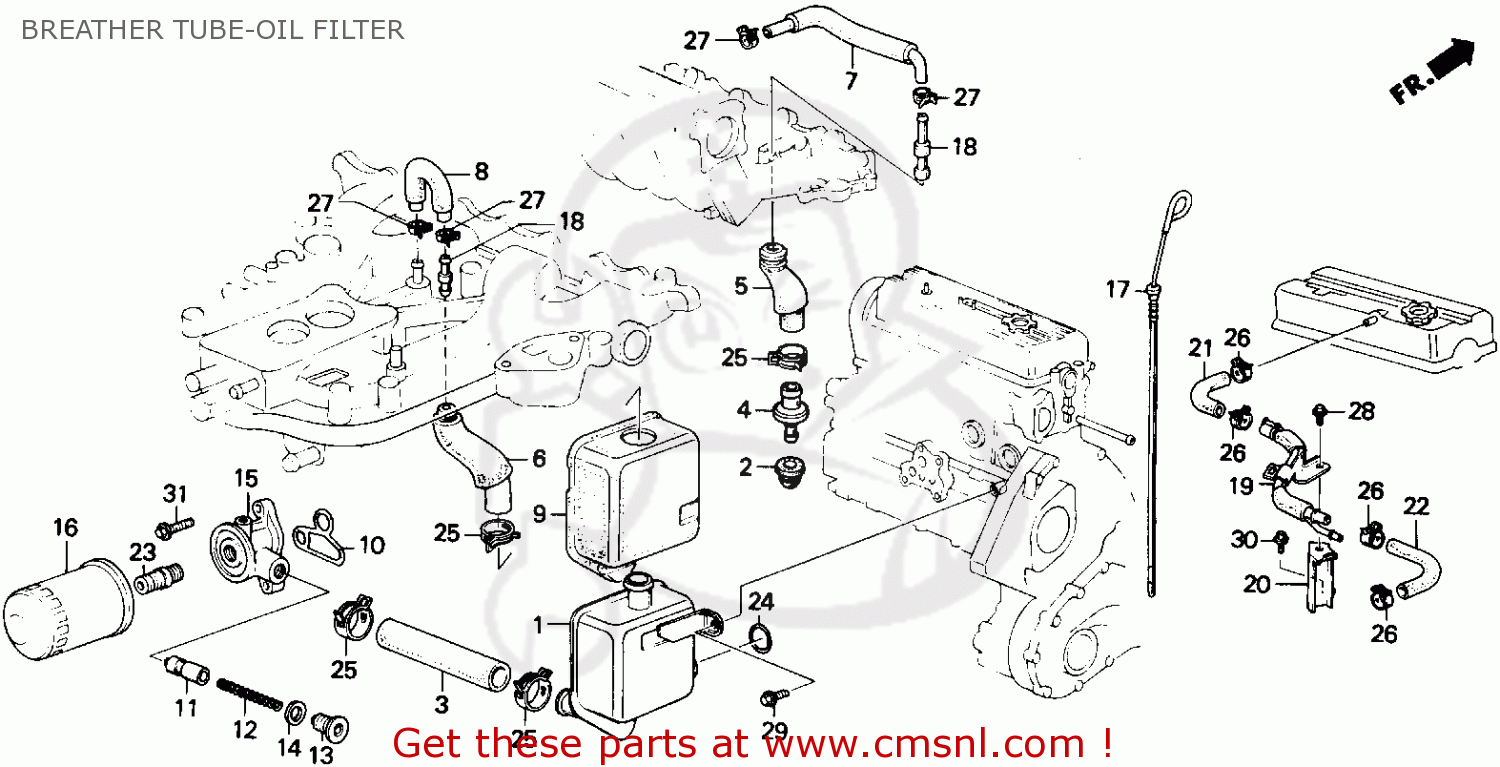 11856PH2000: Tube Comp.a,pcv Honda - buy the 11856-PH2-000 at CMSNL