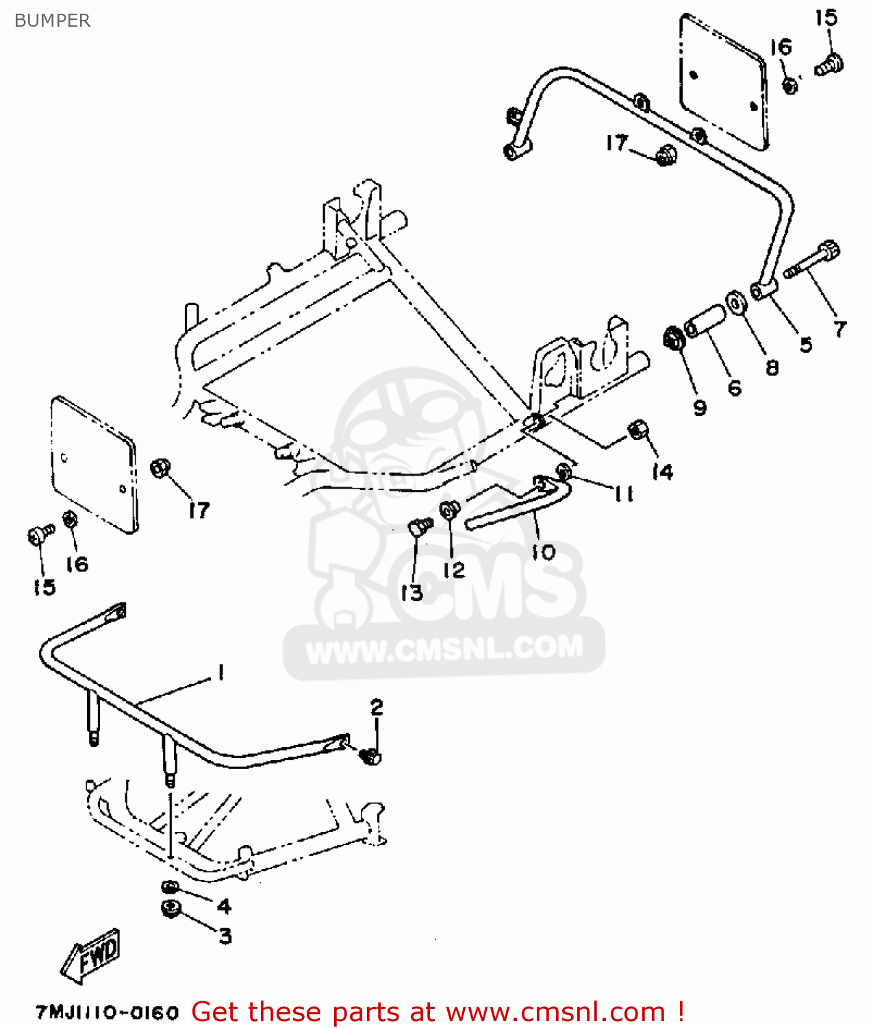 9131608110: Bolt (7ya) Yamaha - buy the 91316-08110 at CMSNL