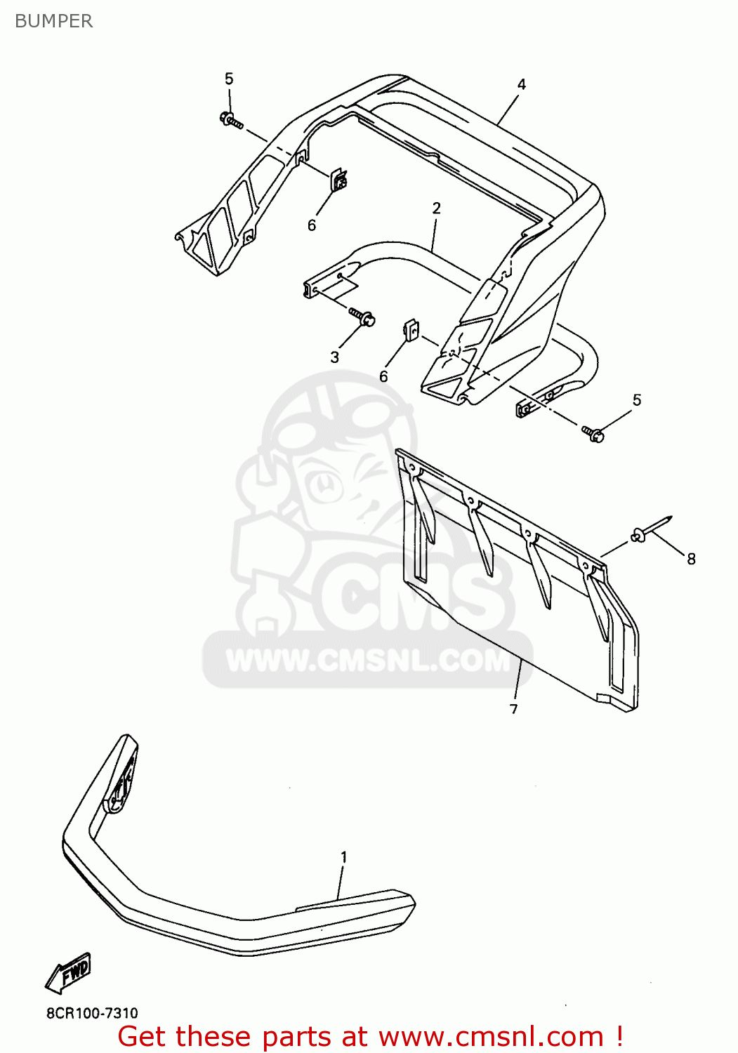 8CR7759500: Flap Yamaha - buy the 8CR-77595-00 at CMSNL