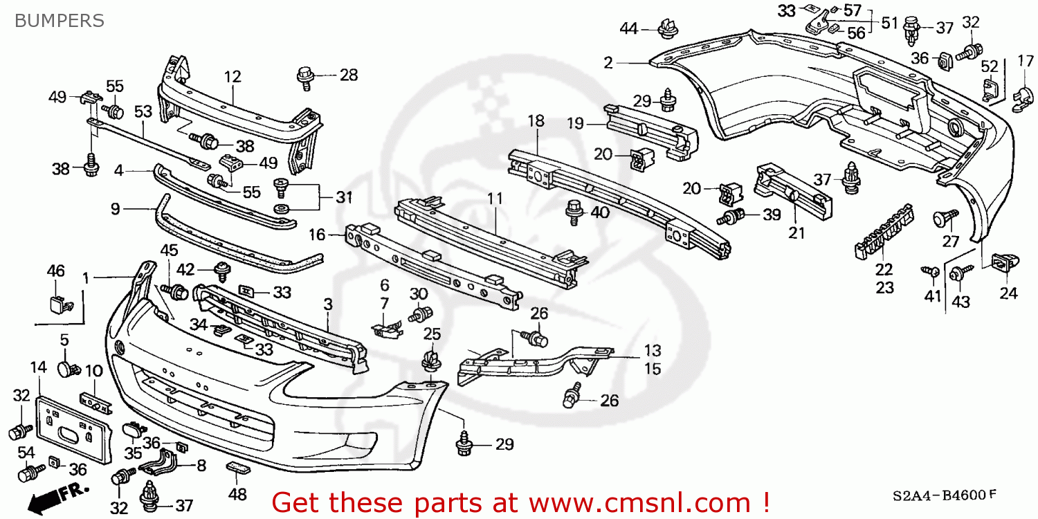 71130S2A010ZZ: Beam Comp,fr Bpr Honda - buy the 71130-S2A-010ZZ at CMSNL