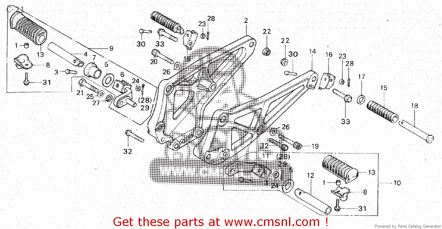 50600443740: Holder Comp.,r.st Honda - buy the 50600-443-740 at CMSNL