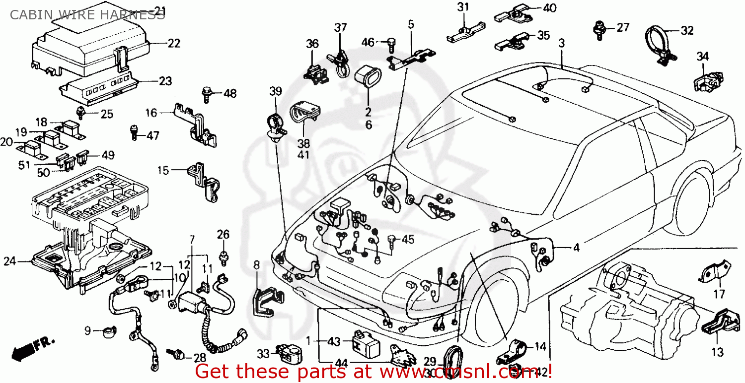 32100SF9A70: Harn, R. Cabin Honda - buy the 32100-SF9-A70 at CMSNL