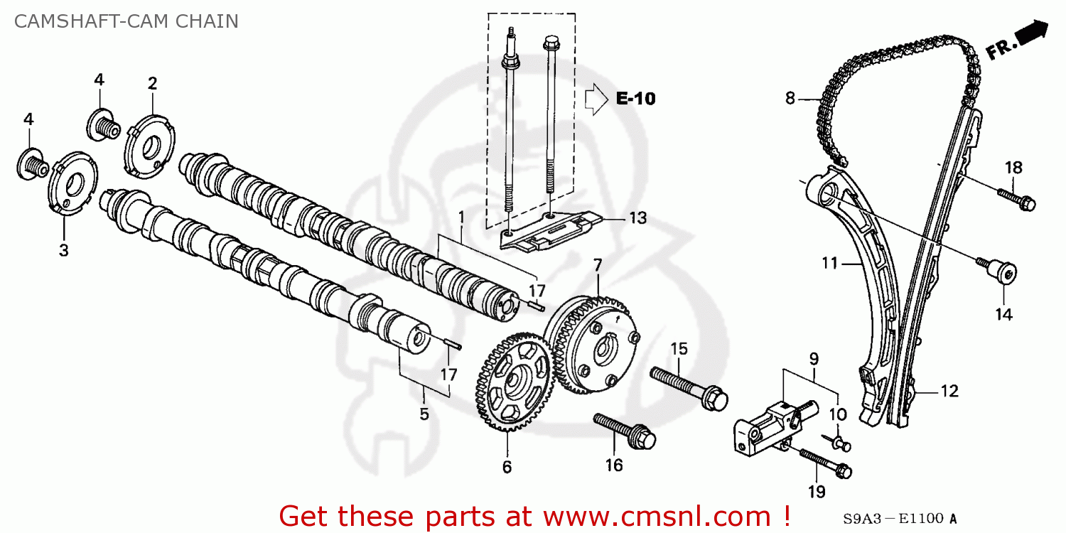 14520PPA003: Arm Comp,c-chain Honda - buy the 14520-PPA-003 at CMSNL