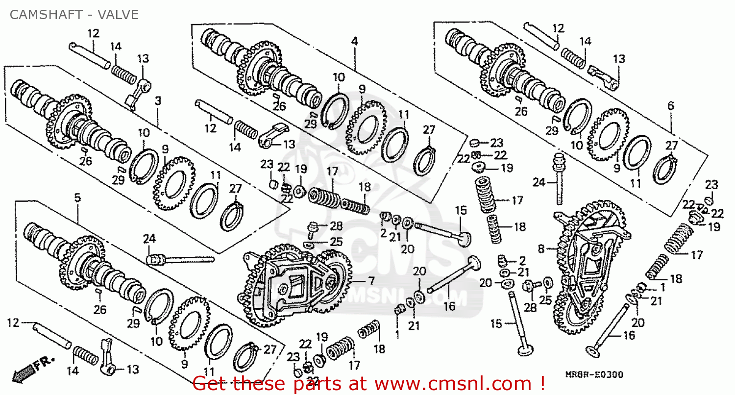 14120MR8900: Cam Shaft Comp,rr Honda - buy the 14120-MR8-900 at CMSNL