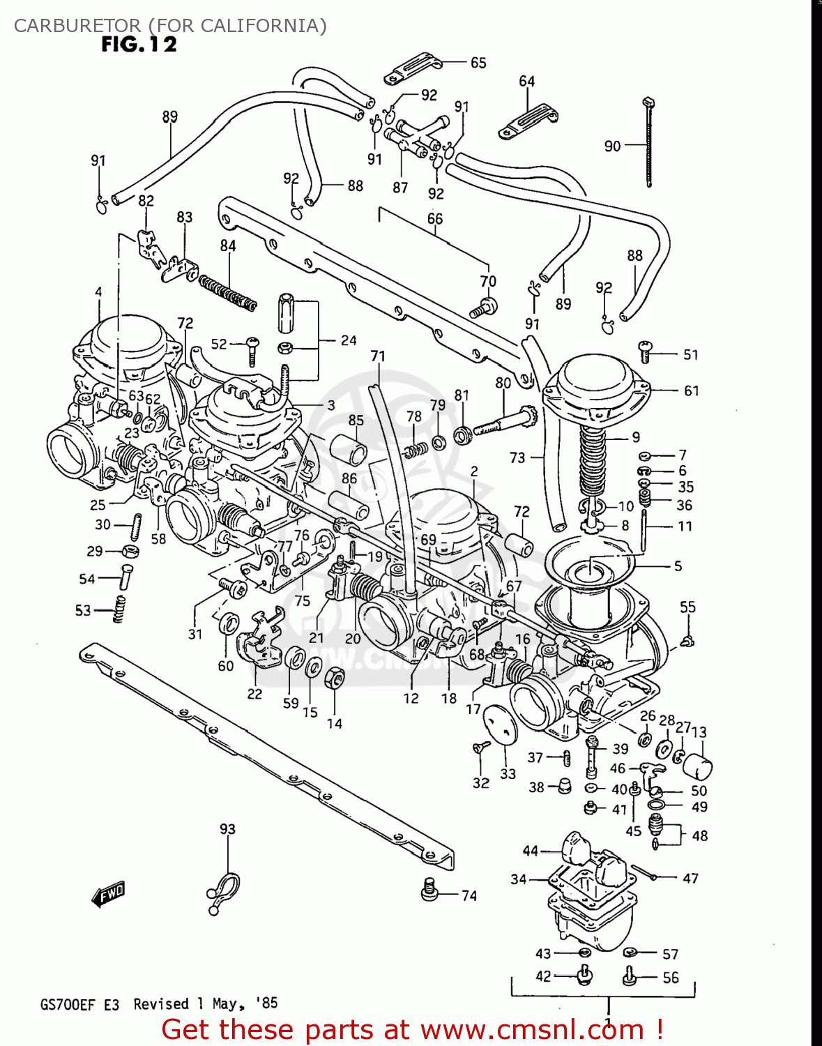 1320306A10: Carburetor Assembly Suzuki - buy the 13203-06A10 at CMSNL