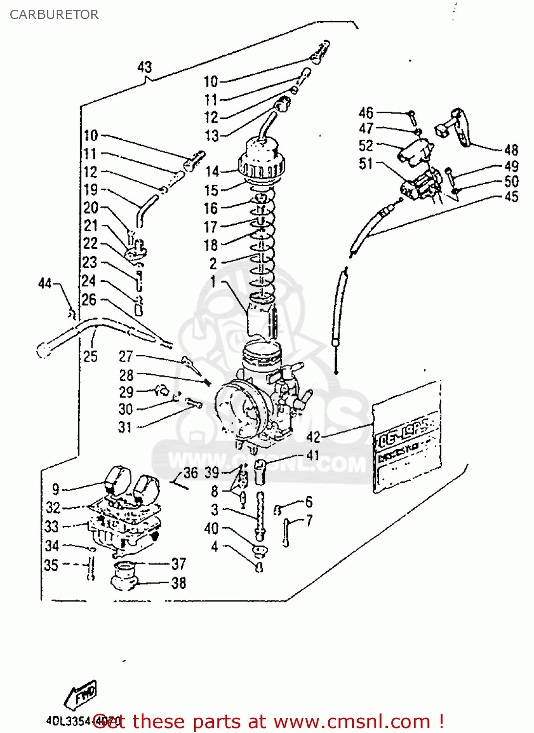 4DLE415A40: Jet, Main (165) Yamaha - buy the 4DL-E415A-40 at CMSNL
