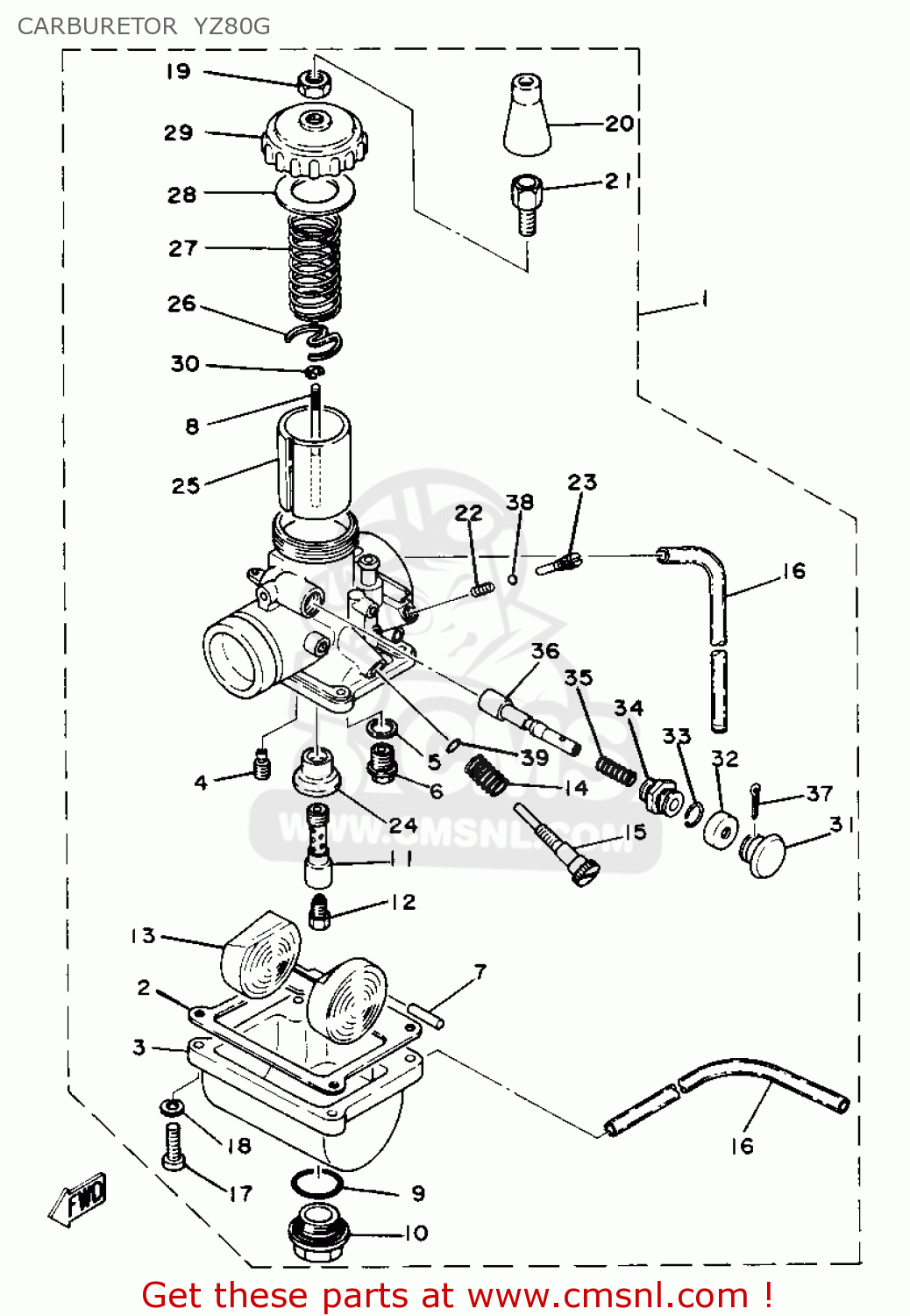 5391418108: Body, Float Chamber Yamaha - buy the 539-14181-08-00 at CMSNL