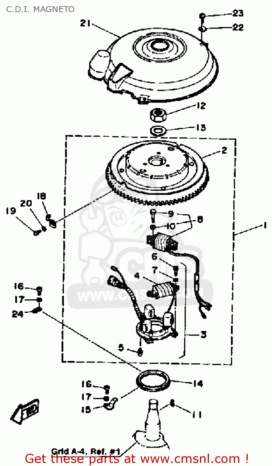 6H385500A0: Cdi Magneto Assy Yamaha - buy the 6H3-85500-A0 at CMSNL