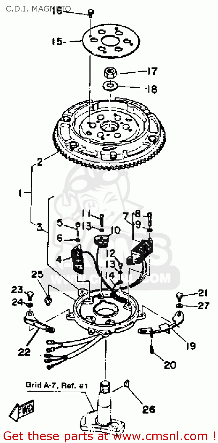 68985500A2: Cdi Magneto Assy Yamaha - buy the 689-85500-A2 at CMSNL