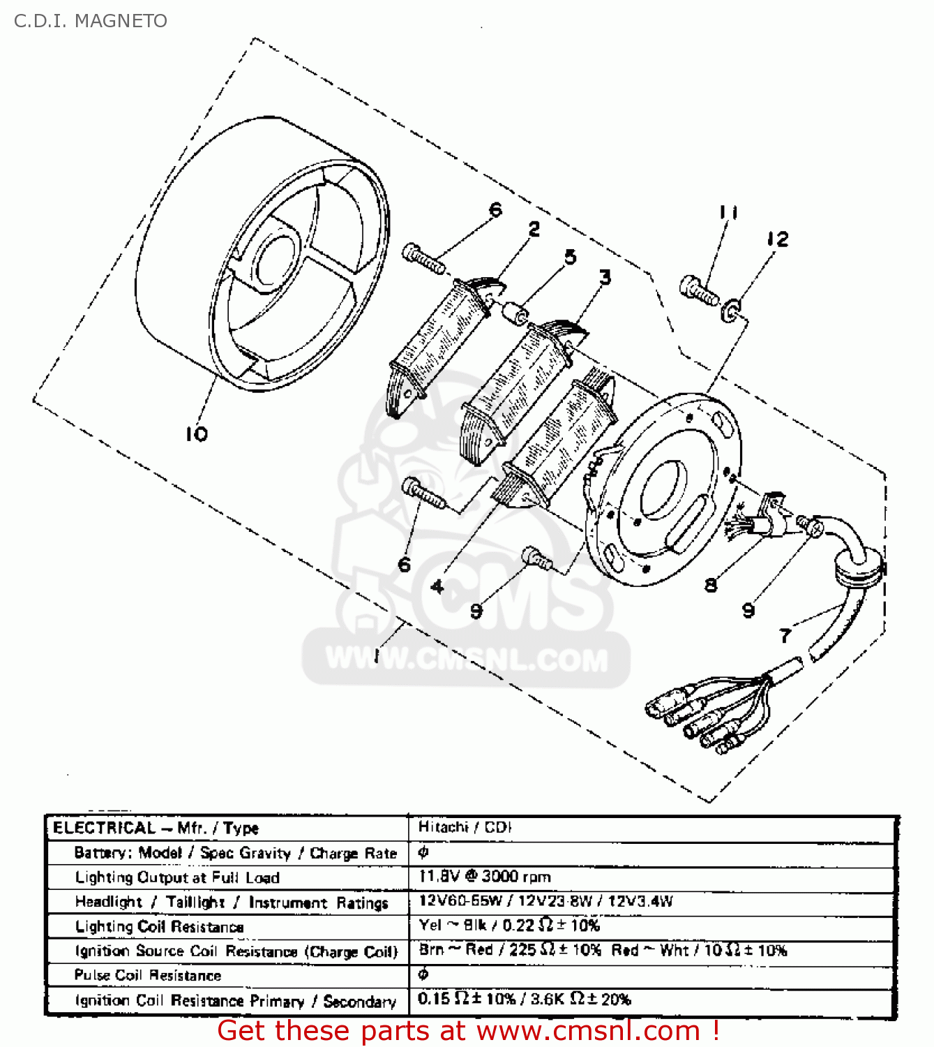 8K28550010: Cdi Magneto Asy Yamaha - buy the 8K2-85500-10-00 at CMSNL