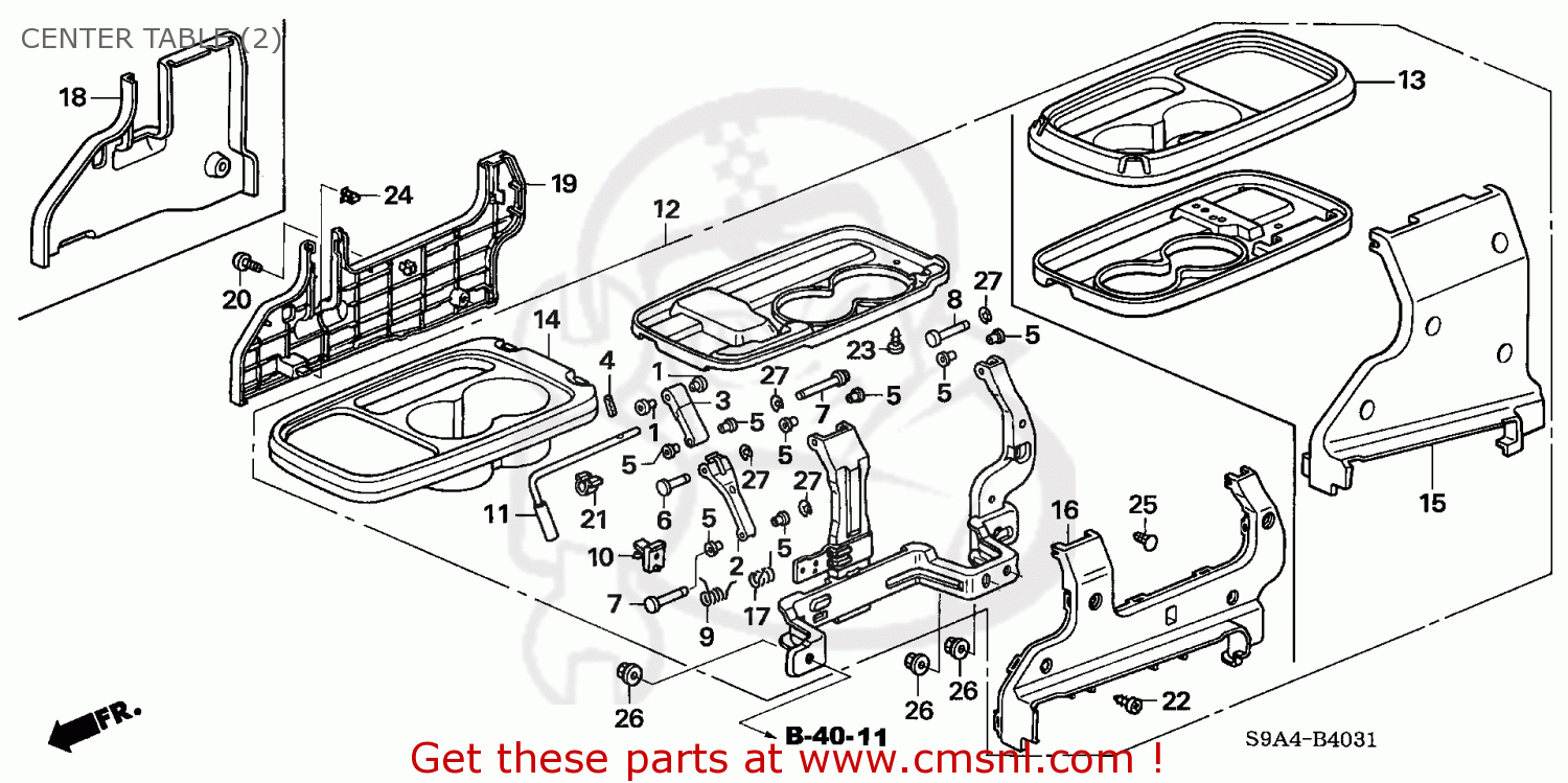 81573S9AA01: Lever Comp L Honda - buy the 81573-S9A-A01 at CMSNL