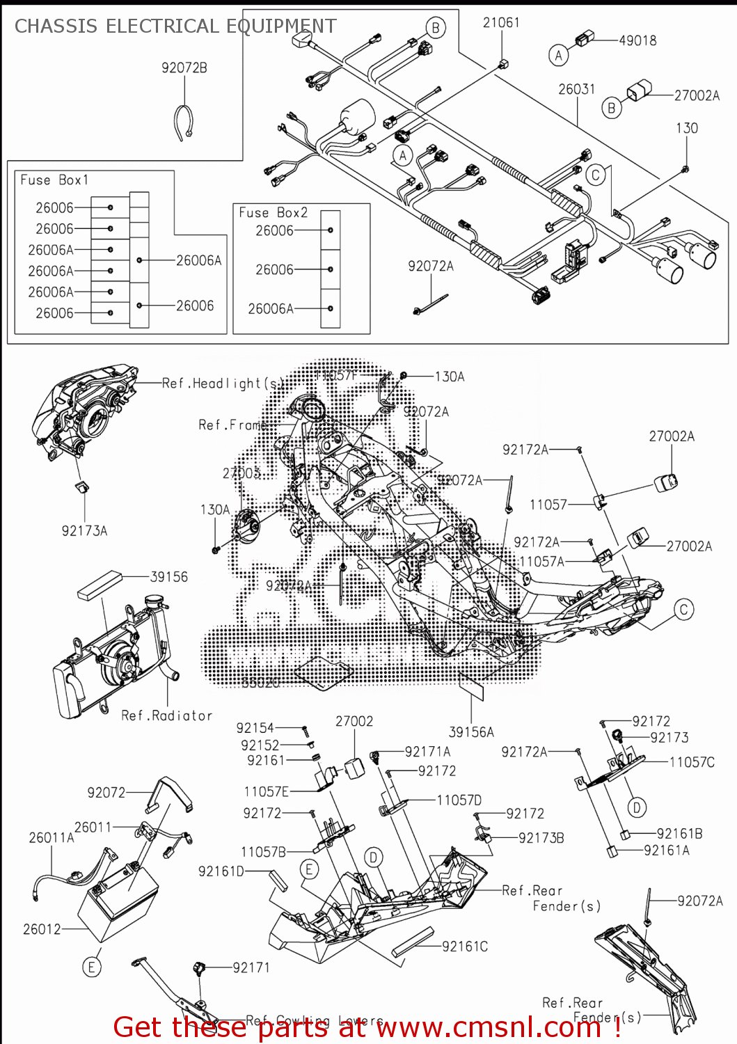 921612195: Damper,50x10x12 Kawasaki - buy the 92161-2195 at CMSNL