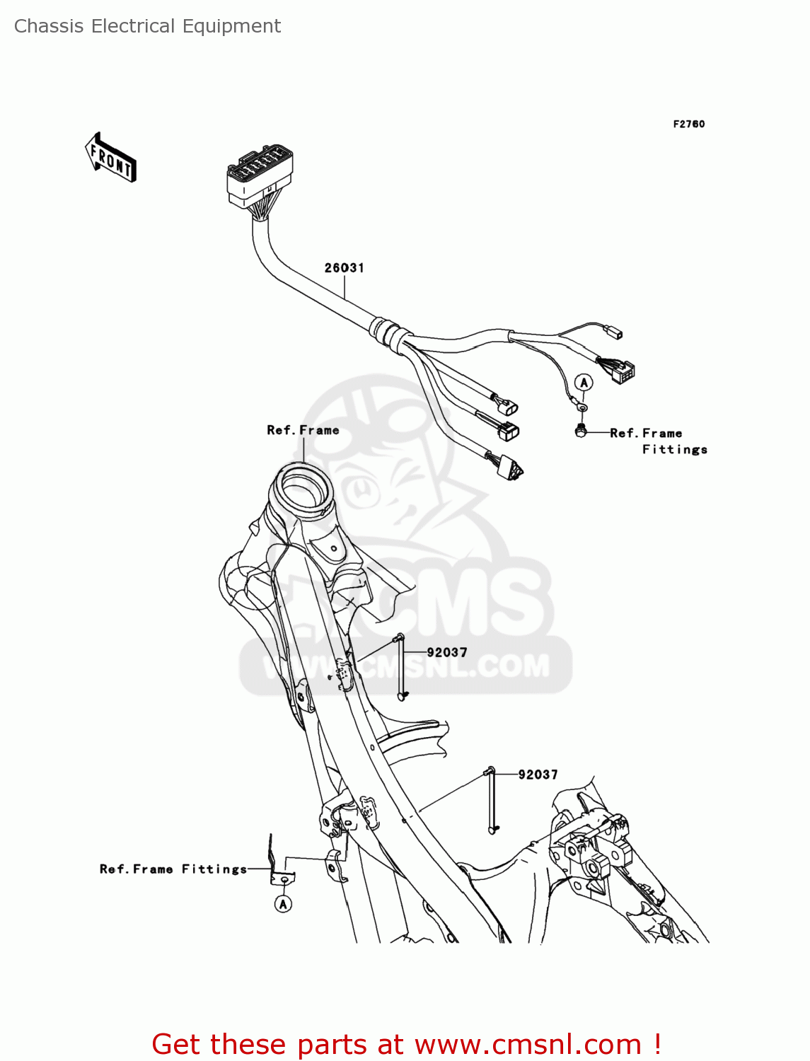 260310755: Harness,main Kawasaki - buy the 26031-0755 at CMSNL