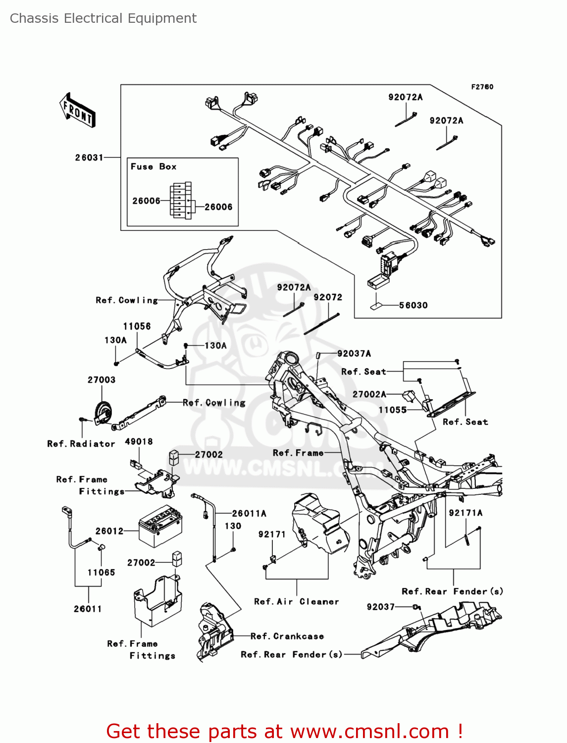 260311123: Harness,main Kawasaki - buy the 26031-1123 at CMSNL