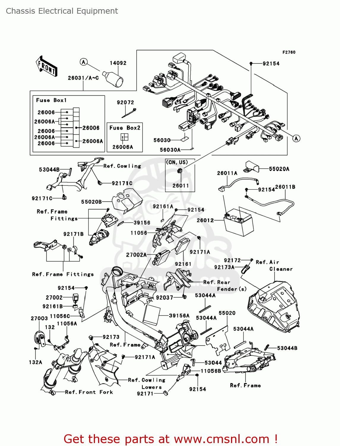 260311458: Harness,main Kawasaki - buy the 26031-1458 at CMSNL