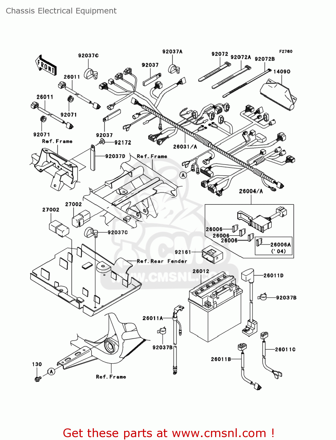 260310021: Harness,main Kawasaki - buy the 26031-0021 at CMSNL