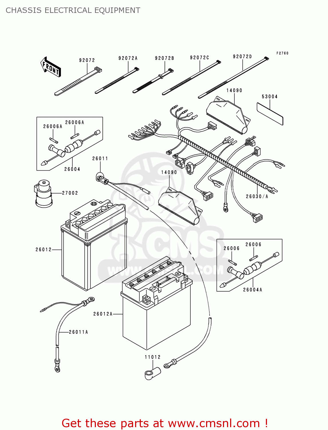 260041114: Fuse-assy Kawasaki - buy the 26004-1114 at CMSNL