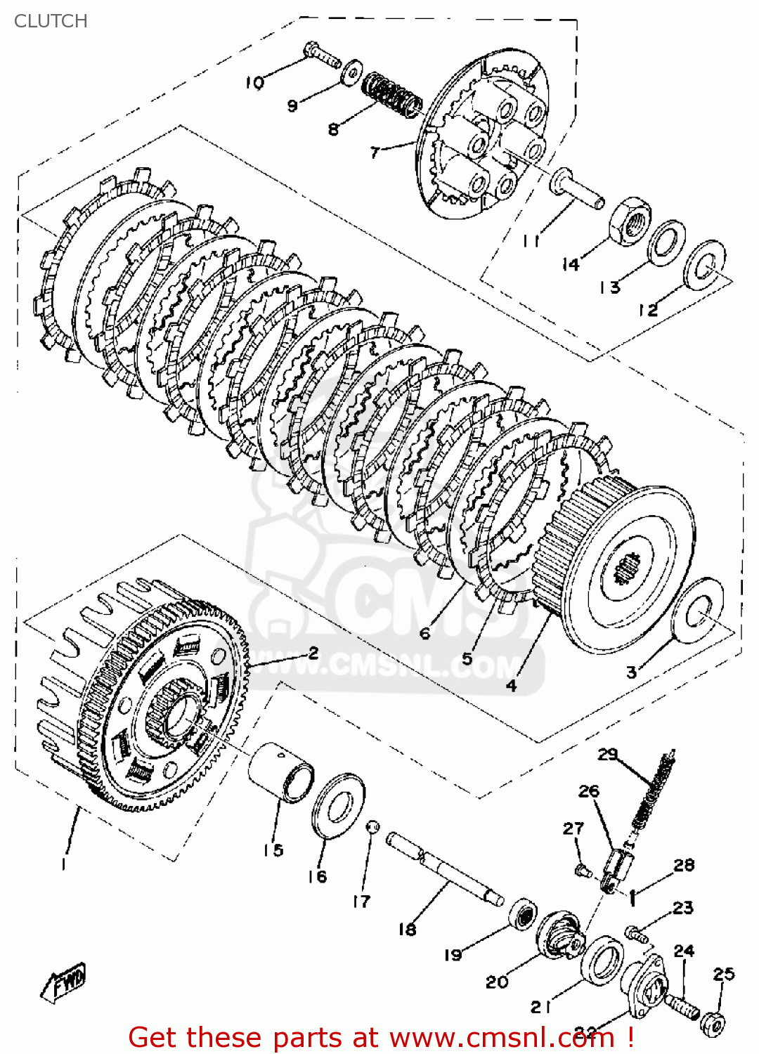 1A81615000: Primary Driven Gear Comp. Yamaha - buy the 1A8-16150-00 at ...