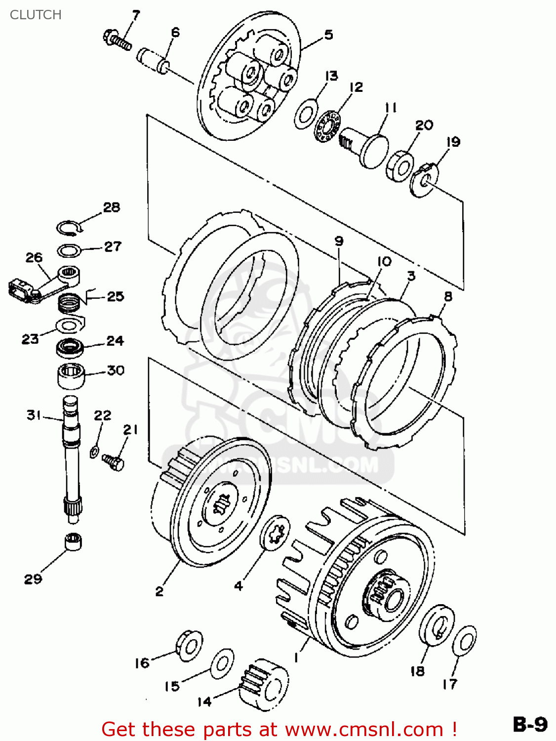 3XP1615000: Primary Driven Gear Comp. Yamaha - buy the 3XP-16150-00 at ...