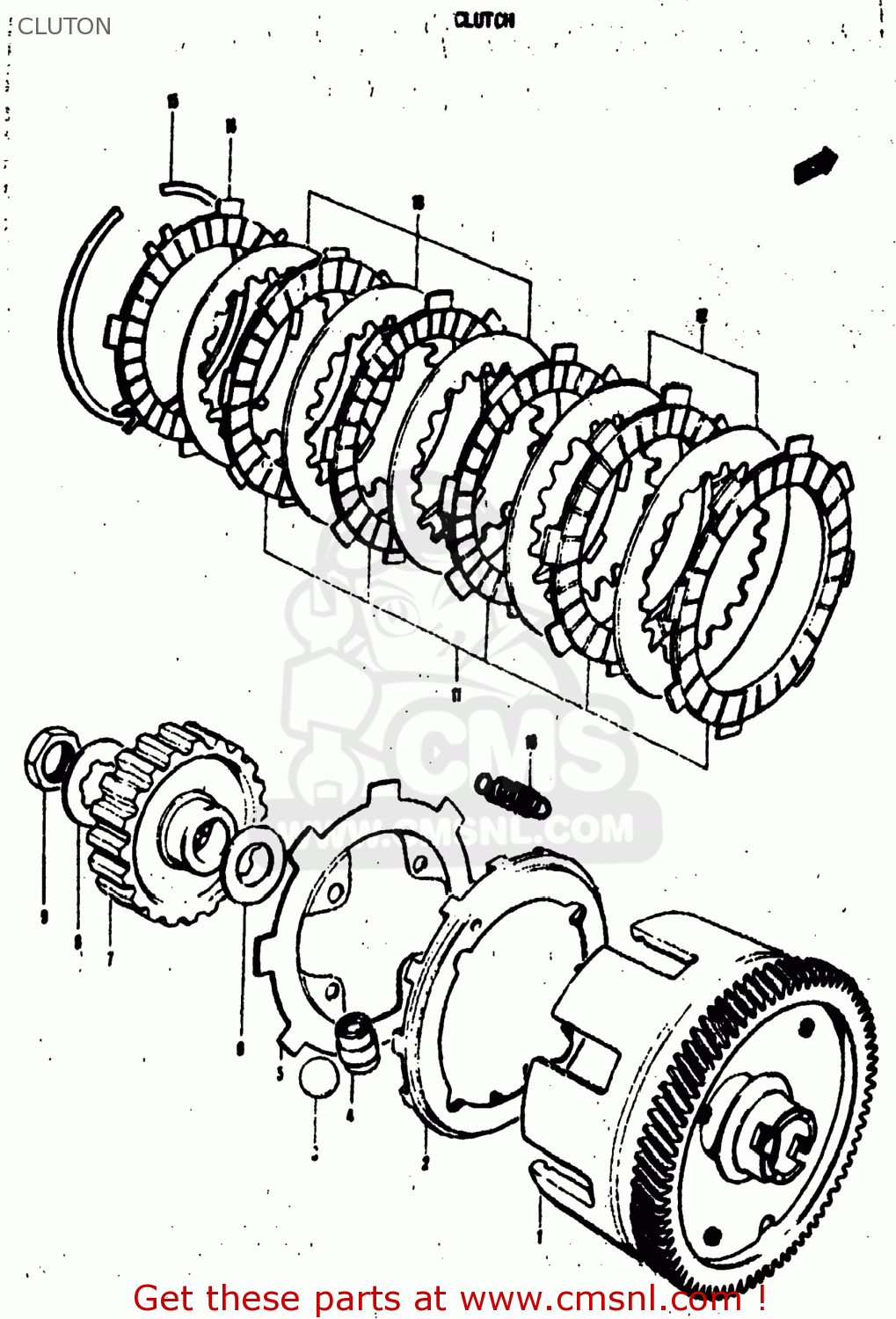 CLUTCH INNER PLATE for F70 - order at CMSNL