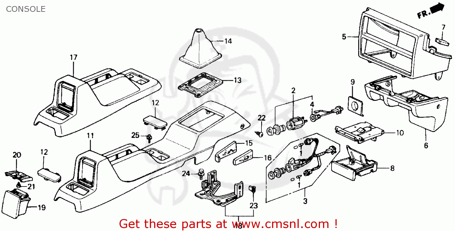 77293SH0A00ZB: Console,f*nh167l* Honda - buy the 77293-SH0-A00ZB at CMSNL