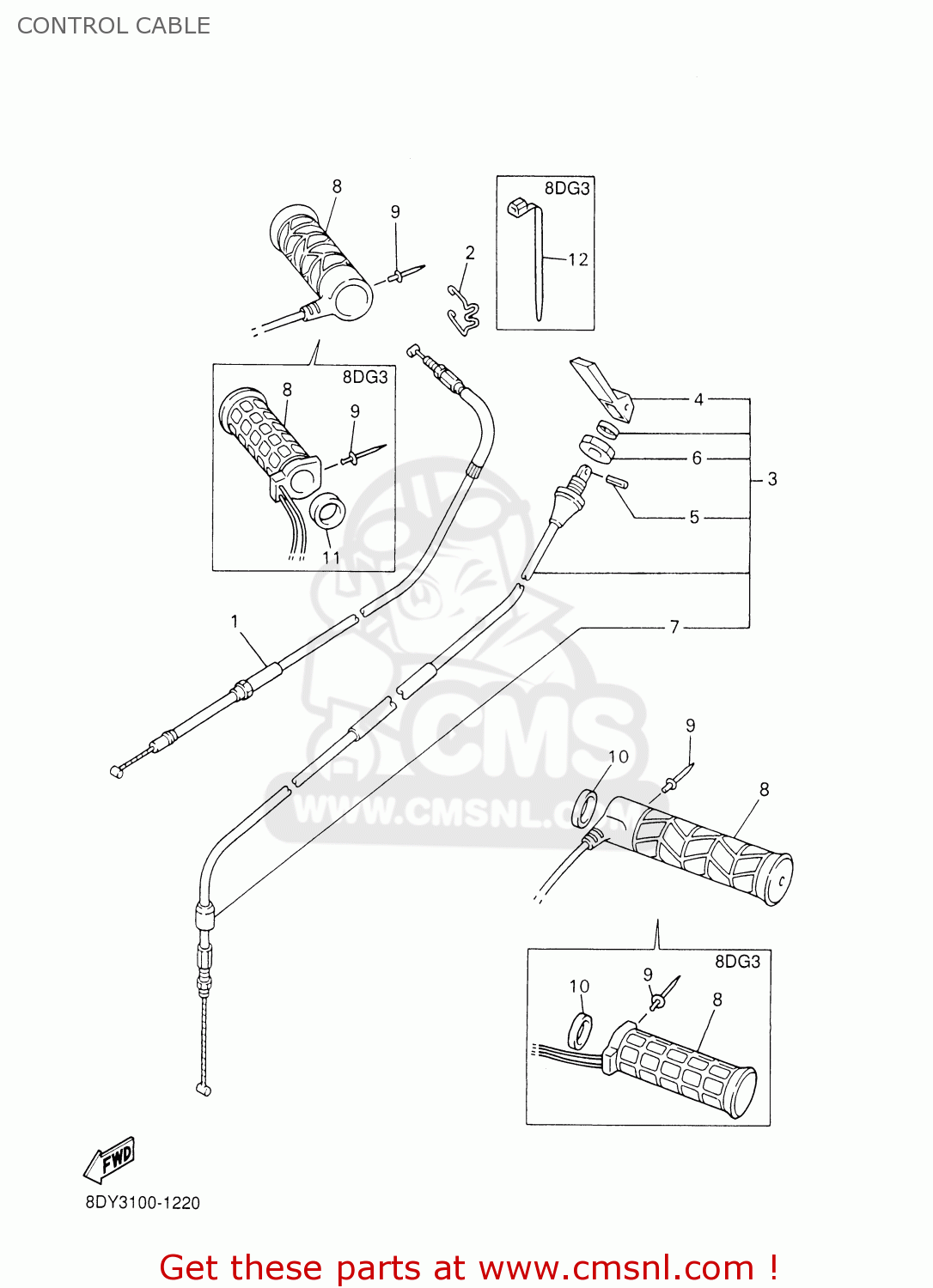 GRIP ASSY for VX600/700DXF 2001 - order at CMSNL