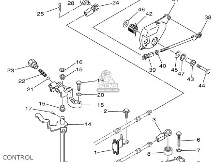 67F4412030: Handle Gear Shift Assy Yamaha - buy the 67F-44120-30 at CMSNL